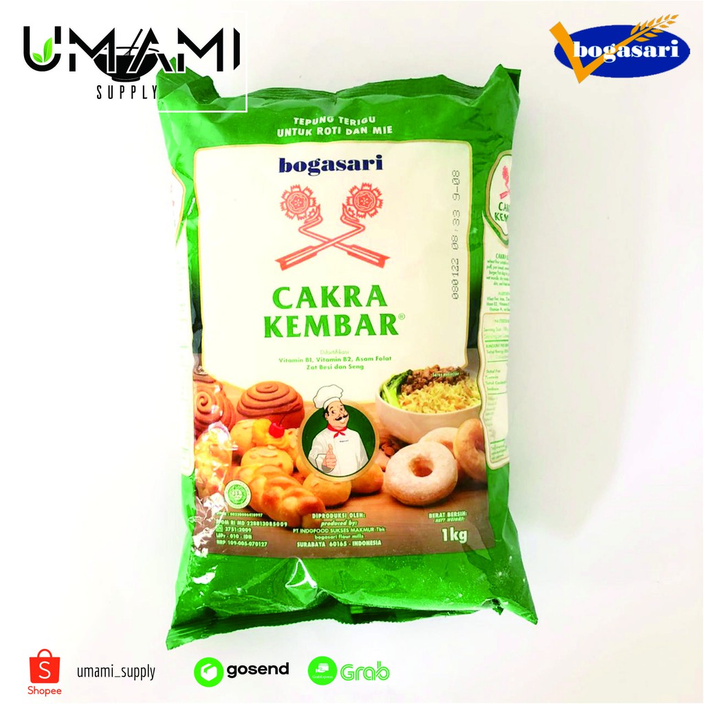 Jual Bogasari - Cakra Kembar - 1kg | Shopee Indonesia