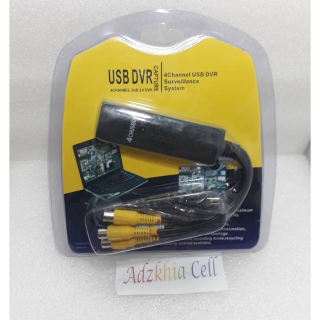 Jual EASYCAP 4 CHANEL USB DVR 4 CHANNEL KABEL Easy Cap | Shopee Indonesia
