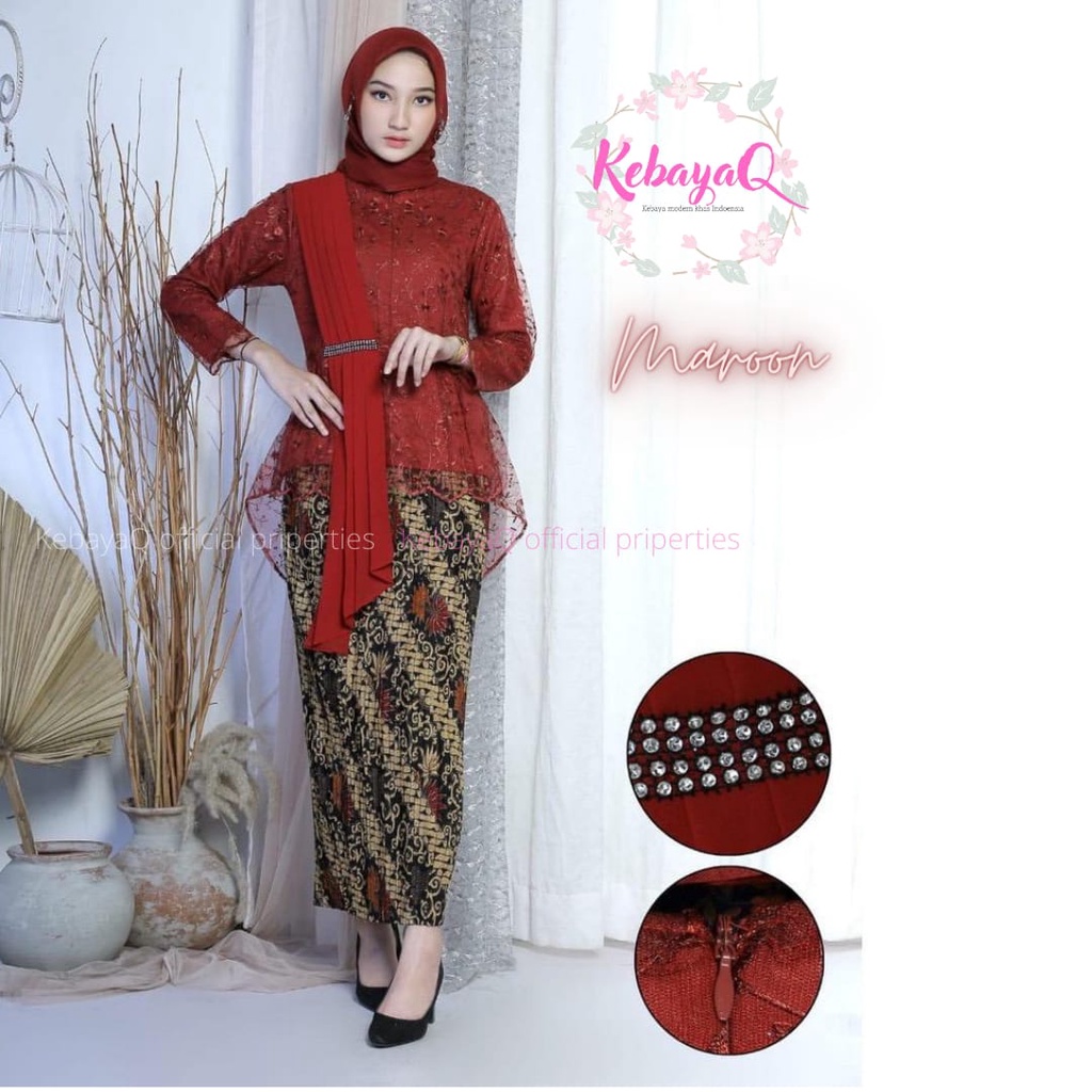 Jual KQ> ATASAN KEBAYA - KEBAYA MODERN - KEBAYA AURORA SELENDANG - KEBAYA WISUDA - KEBAYA WISUDA ...