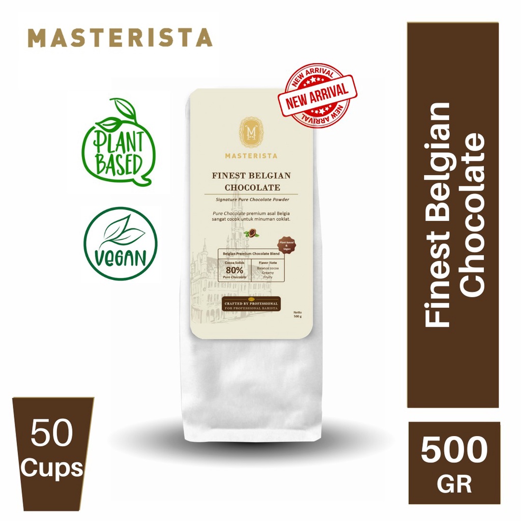 Jual Masterista Finest Belgian Chocolate Powder 500gr / 80% Pure ...