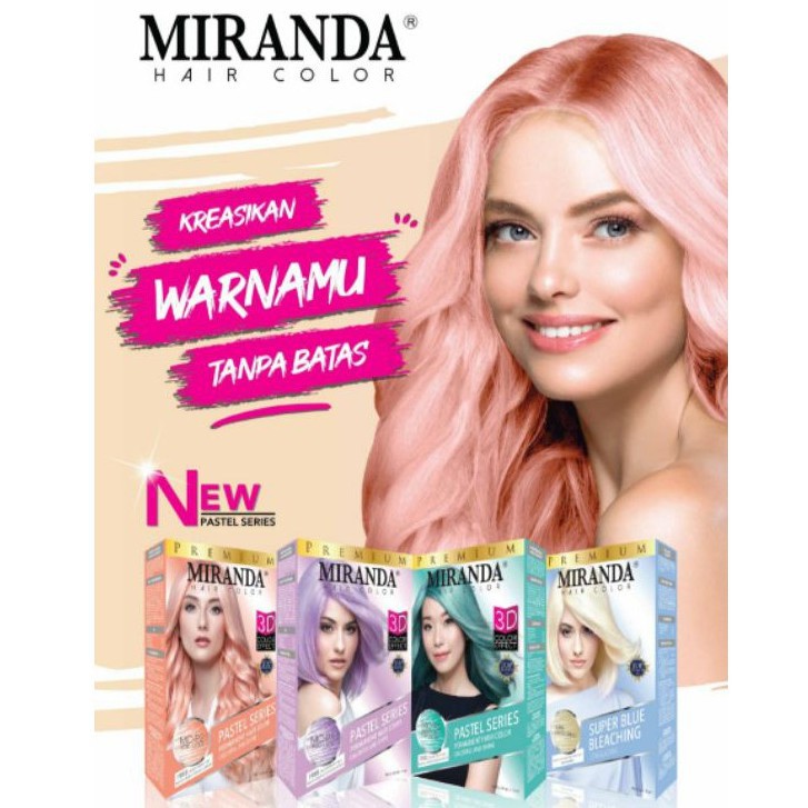 Jual MIRANDA HAIR COLOR PASTEL SERIES 30 ML + 30 ML - SUPER BLUE ...