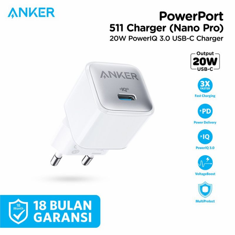 Jual ANKER Charger PowerPort Nano PRO Series 5 Fast Charging Power ...