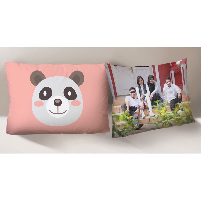 Jual BANTAL FOTO TEMA PANDA KADO ULANG TAHUN CUSTOM FOTO PANDA BIKIN ...