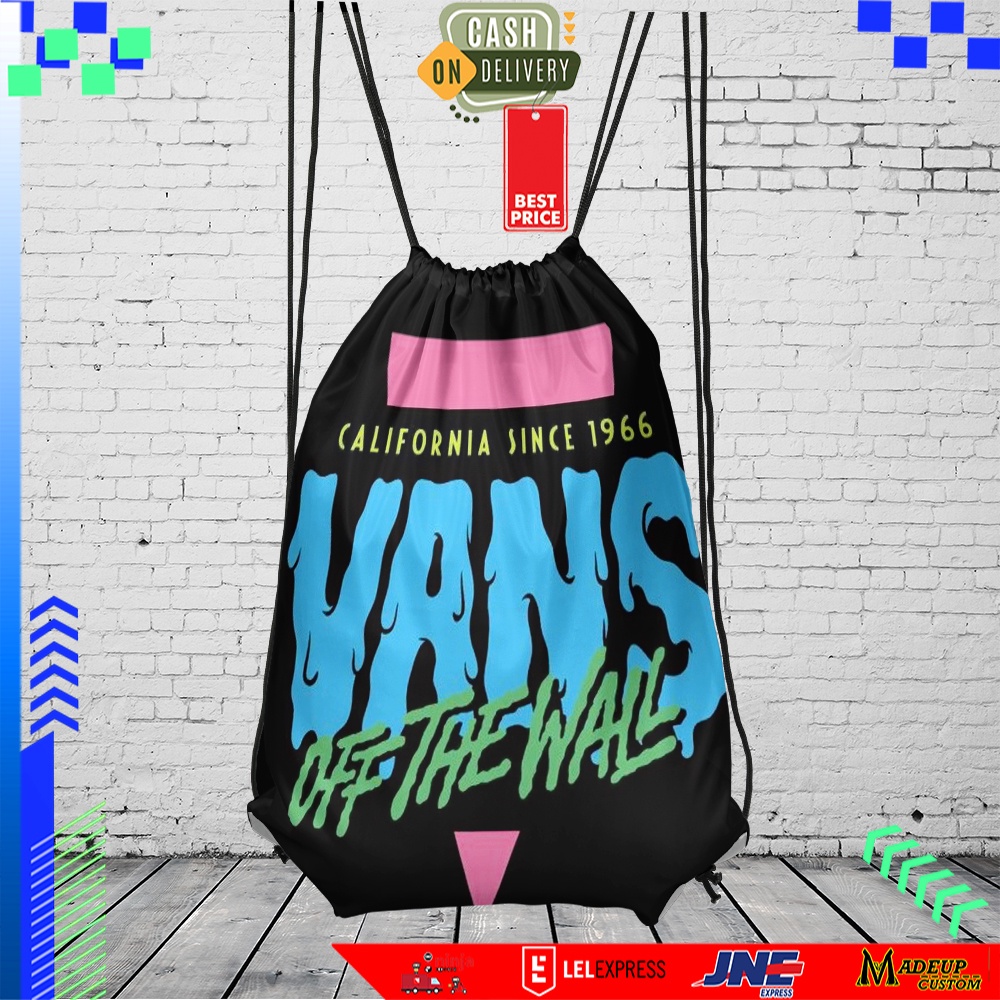 Jual Tas Serut / String Bag Custom Vans Art1 3D Fullprint Anti Air ...