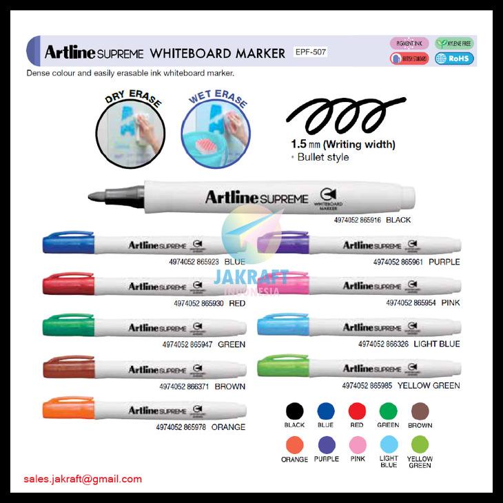 Jual Spidol Papan Tulis & Kaca Artline Supreme Whiteboard Marker Epf ...