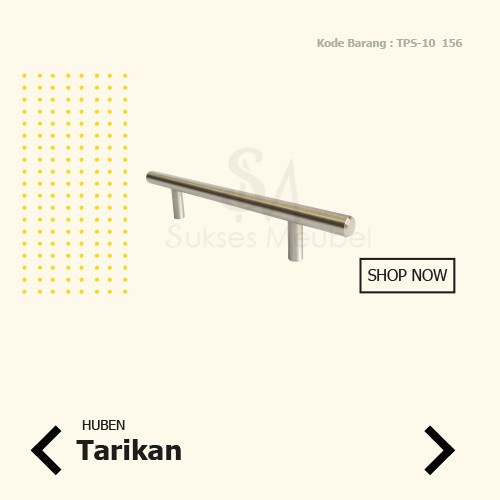 Jual TPS 10 - 156 - BRUSH NICKEL HANDLE HUBEN / TARIKAN LACI LEMARI ...
