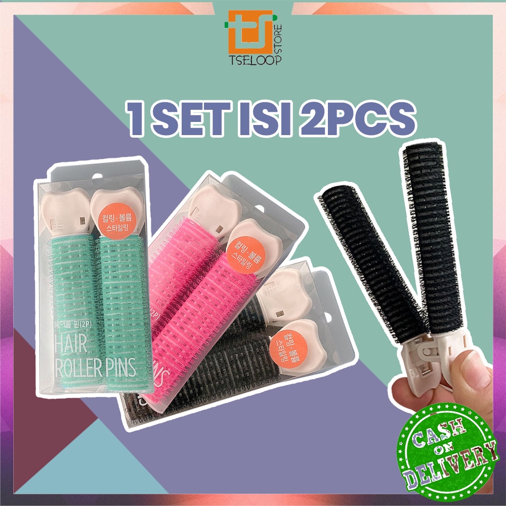 Jual OFM-C488 Jepit Roll Rambut 2IN1 Poni Bervolume Gaya Korea ...
