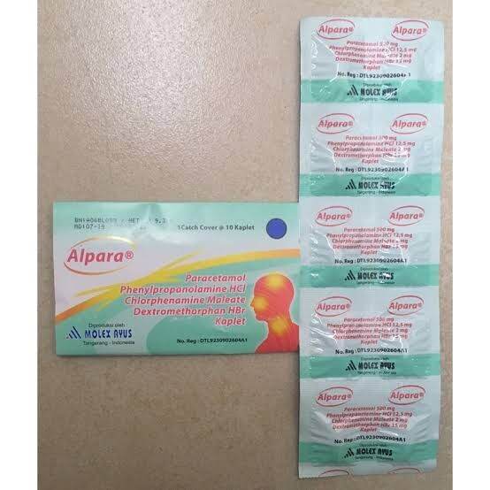 Jual Alpara Kaplet Per Strip @10 Kaplet, Obat batuk pereda flu | Shopee ...