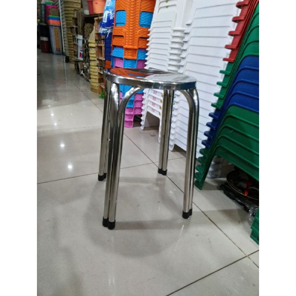 Jual KURSI STAINLESS STEEL DIAMETER 30 TINGGI 47 CM | Shopee Indonesia
