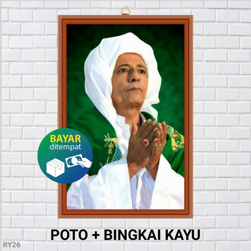 Jual POTO + BINGKAI HABIB LUTFI BIN YAHYA / POSTER HABIB LUTFI BIN ...
