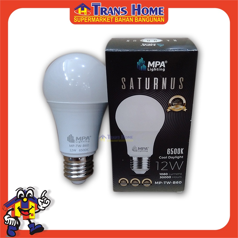 Jual Lampu Led Bulb MP-TW-B60/12W-6500CDL Warna Putih (MPA) | Shopee ...
