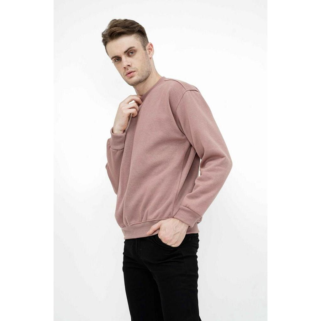 Jual Houseofcuff sweater basic lengan panjang baju sweater tebal dusty ...