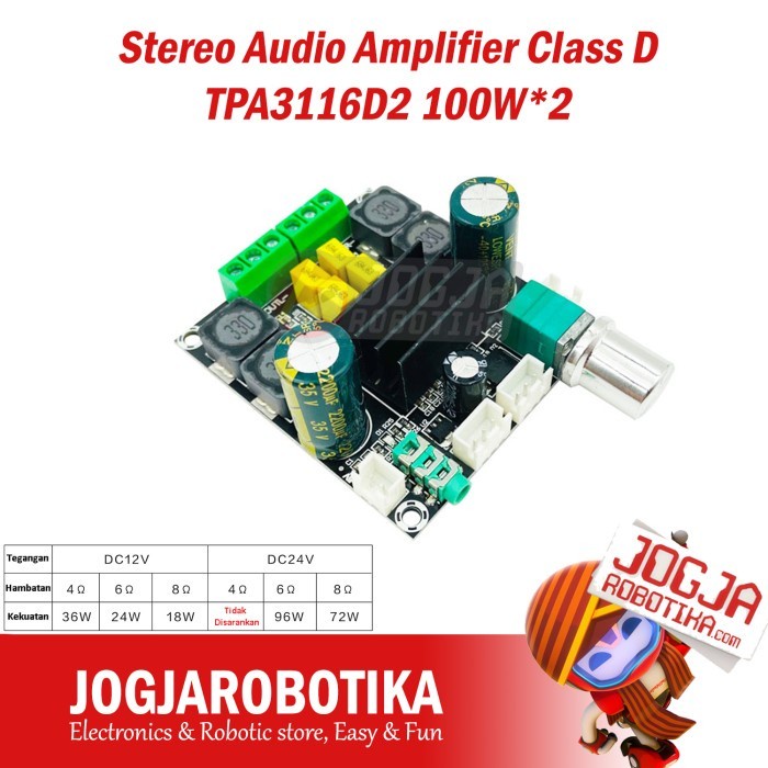 Jual Stereo Audio Amplifier Class D TPA3116 TPA3116 TPA3116D2 2*100W ...