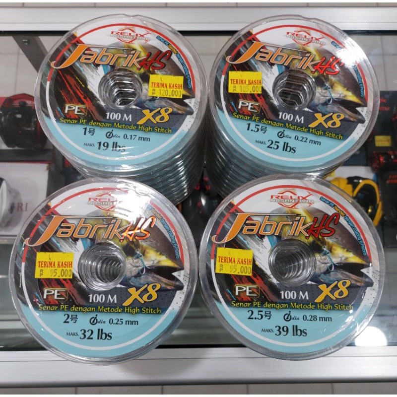 Jual senar pe relix nusantara jabrik hs 100m | Shopee Indonesia