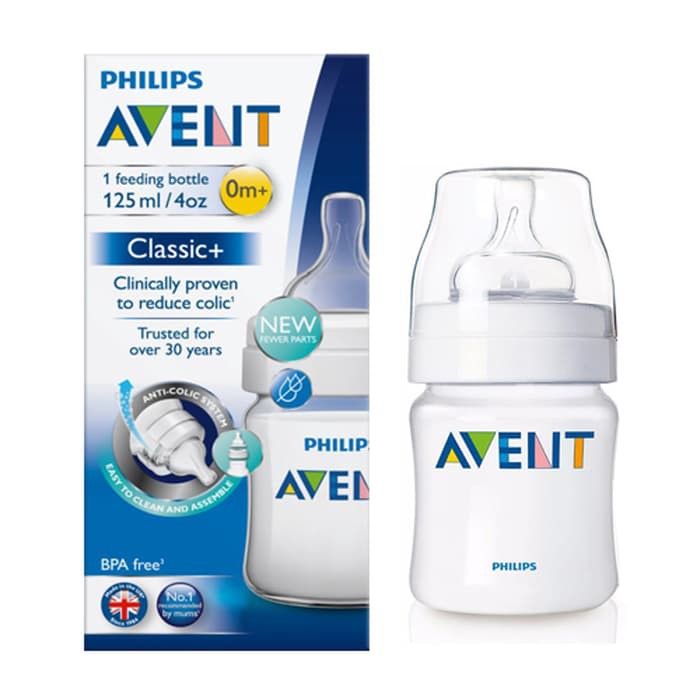 Jual Avent Botol Susu Classic Plus 125 ml Singgle | Shopee Indonesia