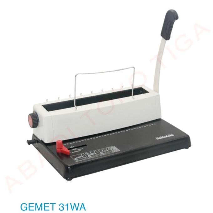 Jual MESIN JILID BINDING MACHINE GEMET 31WA WIRE BINDER 3:1 SQUARE ...