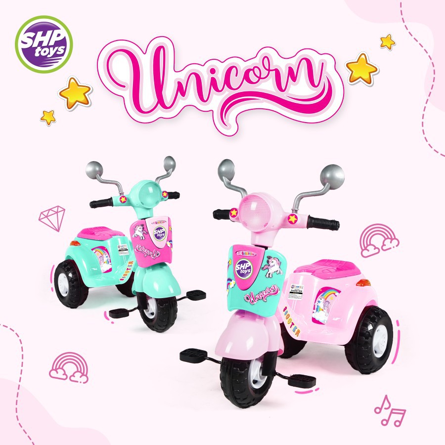 Jual SCOOTER 609 SHP TOYS MAINAN ANAK SEPEDA SKUTER MINI RODA 3 VESPA ...
