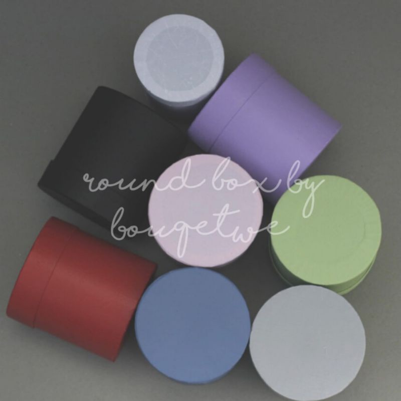 Jual Mini round box diamater 11cm x 15cm/Bloom Box Bunga | Shopee Indonesia