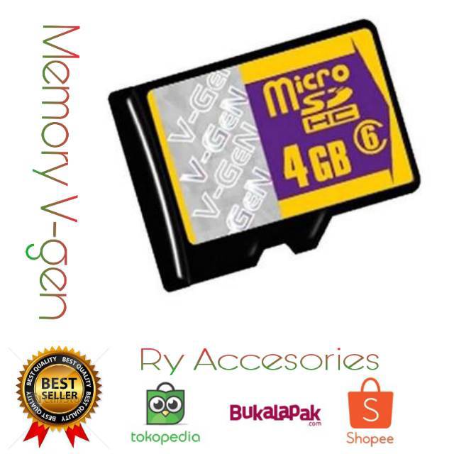 Jual RY - MMC Memory V-gen vgen 4GB / Memory card v-gen 4GB class 6 ...