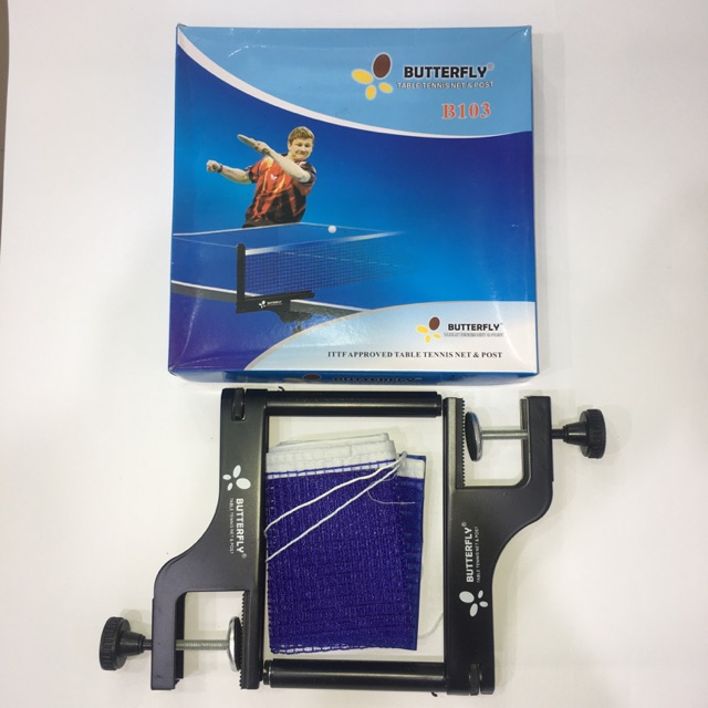Jual Net & Tiang Tenis Meja Butterfly B103 Pingpong Pimpong Table Tennis Net & Post | Shopee ...
