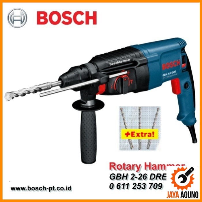 Jual Bosch Mesin Bor Beton GBH2-26DRE / Rotary Hammer SDS Plus GBH 2-26 ...