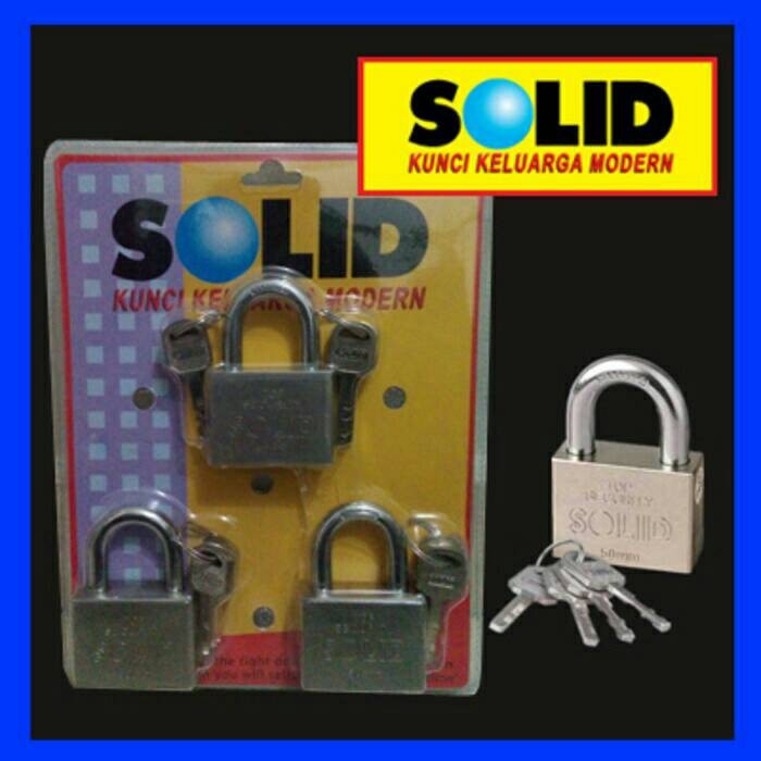 Jual SOLID - GEMBOK PAGAR SOLID BAJA 809 50MM MK ( GEMBOK MASTER KEY ...