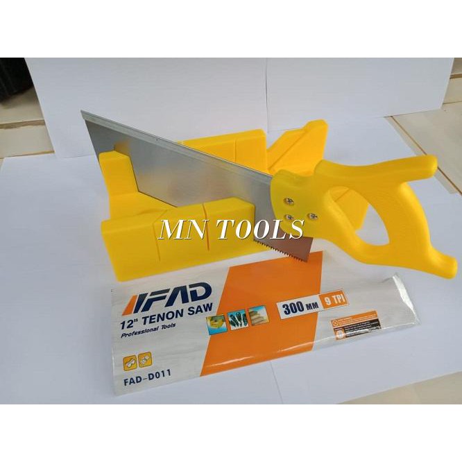 Jual KUNING FAD Gergaji Kayu Sudut Pigura - Back Saw Set Miter Box ...