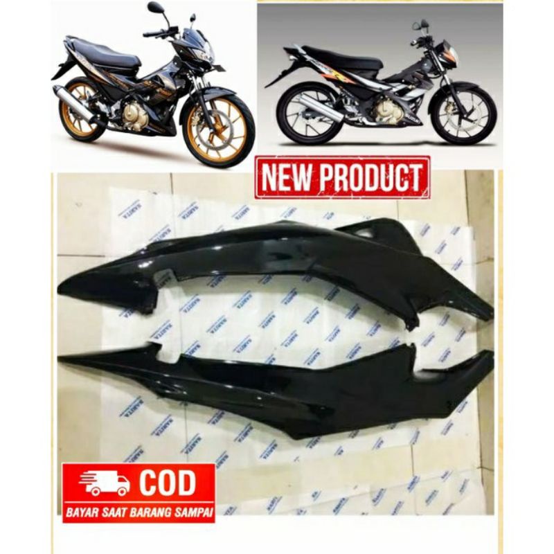 Jual Body belakang Satria Fu lama Fu Barong Hitam mengkilap polos Dek ...