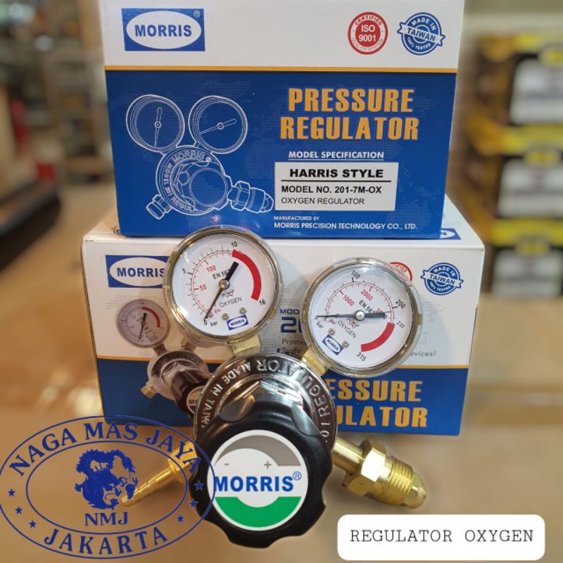 Jual MORRIS REGULATOR GAS OXYGEN MODEL NO 201-7M-OX / REGULATOR LAS ...
