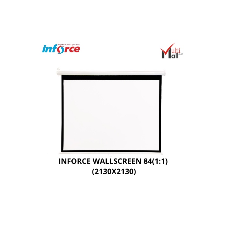 Jual Layar Proyektor / Screen Projector 84" 1: 1 Manual Gantung Inforce ...