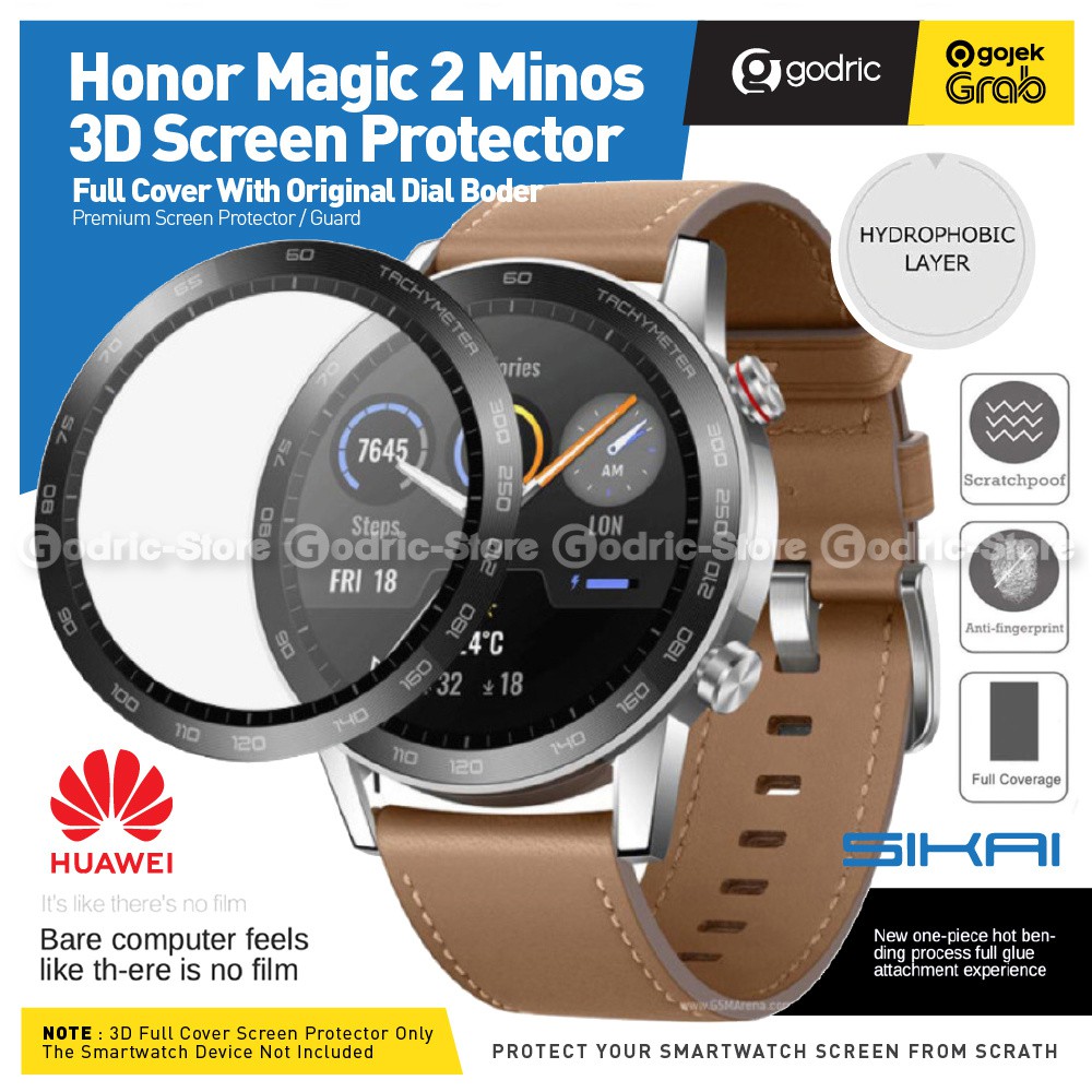 Jual SIKAI ANTI GORES 3D CURVED Full Cover Screen Protector for Honor Magic 2 46MM (Minos ...