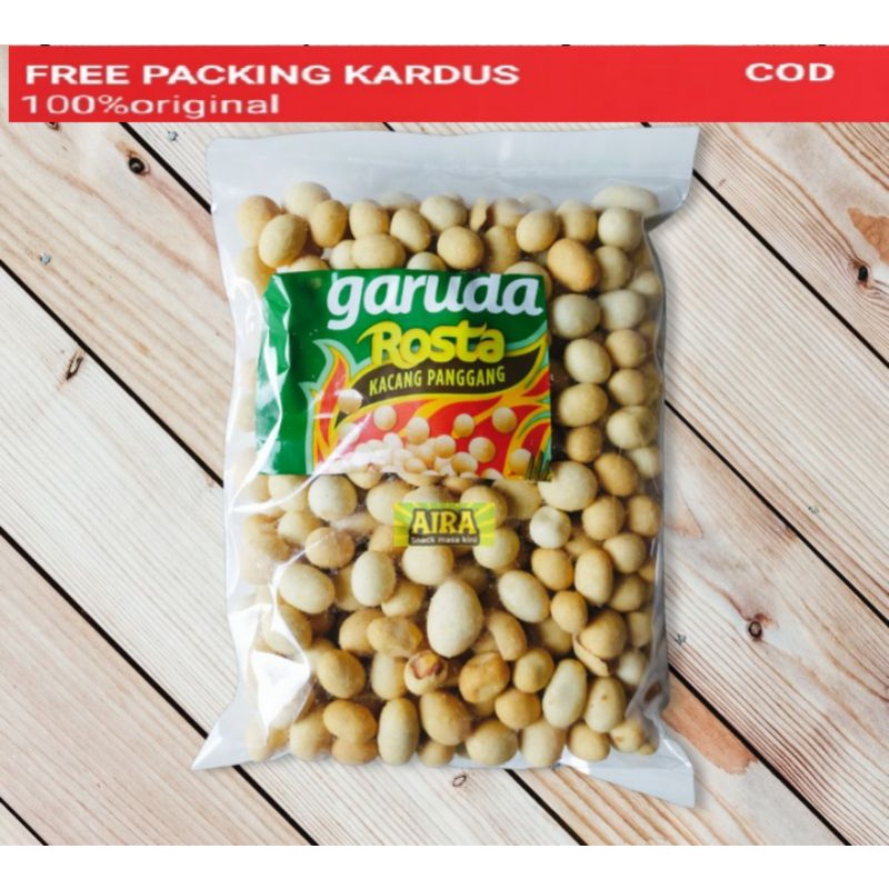 Jual Snack kiloan kacang garuda rosta bawang/rosta pedas 250gr | Shopee ...