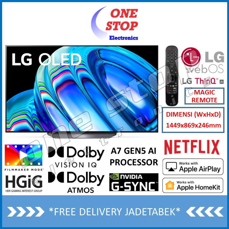 Jual LG OLED65B2 4K OLED AI ThinQ Smart TV 65 Inch OLED65B2PSA | Shopee Indonesia