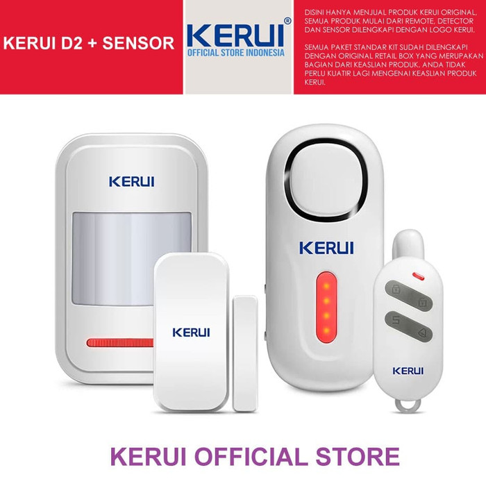 Jual Original Kerui Wireless D2 Sensor Pintu Jendela dan Sensor Gerak ...