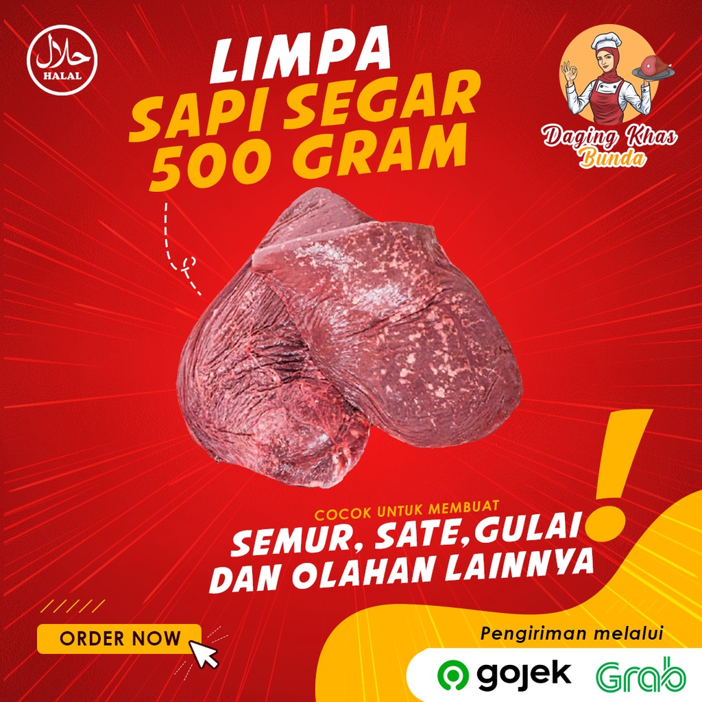Jual (PREMIUM) Limpa Sapi Lokal Segar FRESH 500 gram | Shopee Indonesia