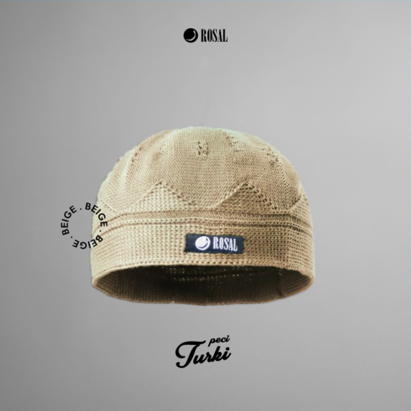 Jual peci kupluk sholat khas turki/rosal peci turki bahan benang rajut ...