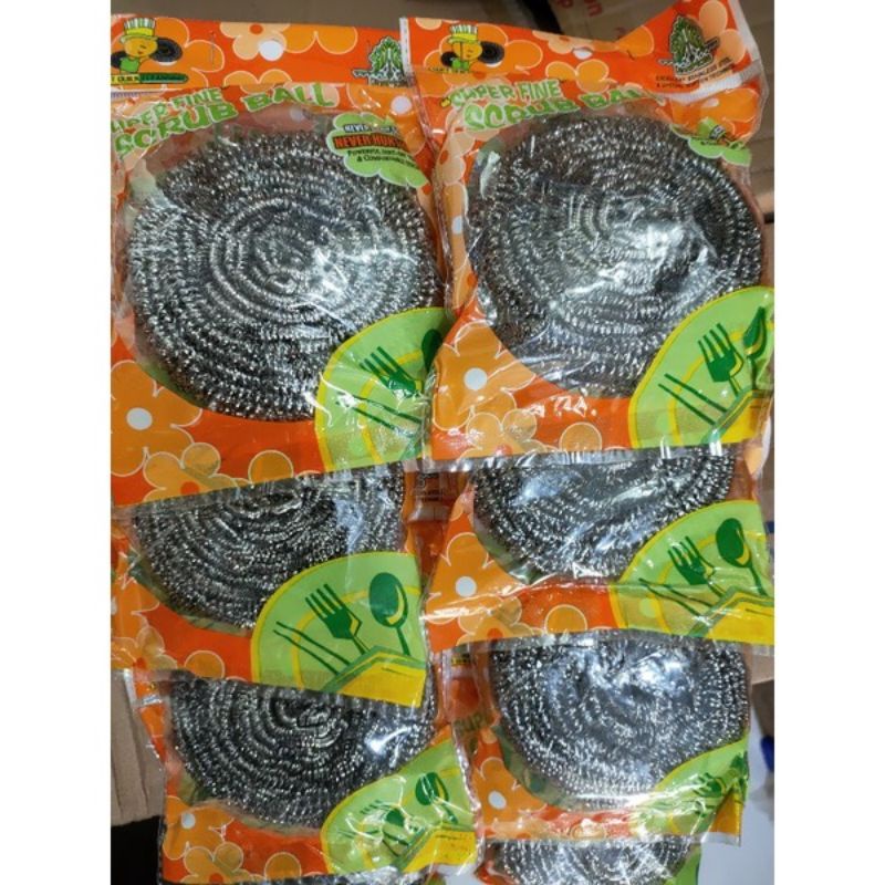 Jual Sabut Spons Panci Anti Karat Gosokan Besi Kawat Stainless Cuci ...