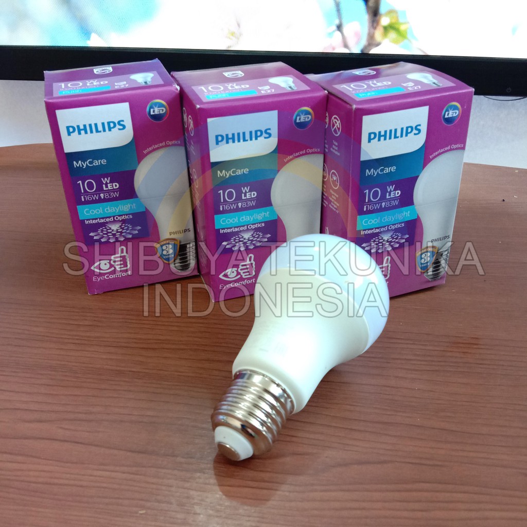 Jual Lampu Philips LED bulb mycare cool daylight 10 Watt 10W | Shopee Indonesia