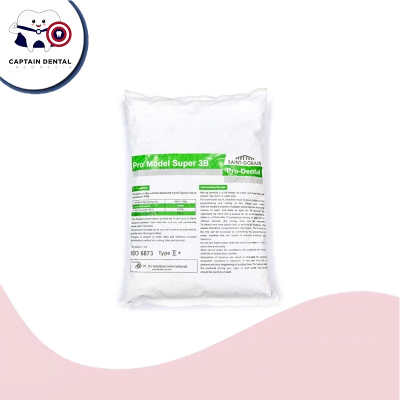 Jual SAINT GOBAIN Pro Model Super 3B | Dental Stone Gips Biru Soft ...