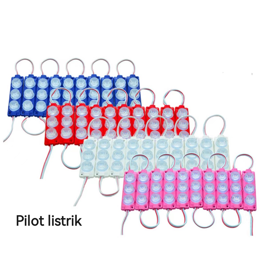 Jual Lampu LED Modul 3 Mata SMD DC 12Volt dan 24 Volt waterproof 3 Mata 12V 24V Variasi | Shopee ...