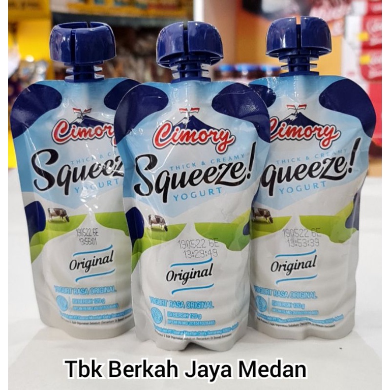Jual 120gr Cimory Yogurt Original/Cimory Squeeze yogurt Plain/Yogurt ...