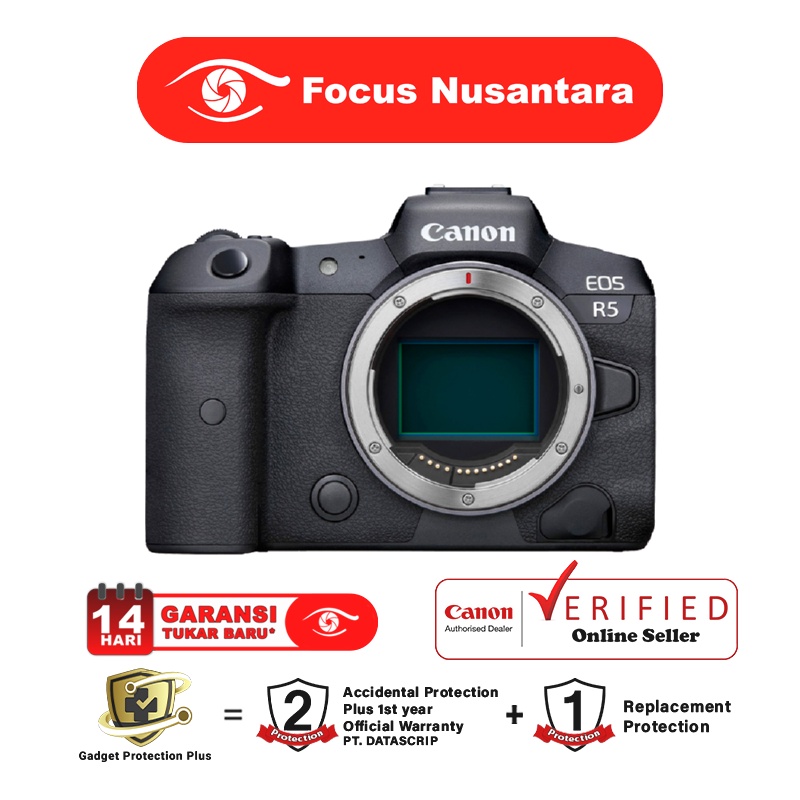 Jual CANON EOS R5 Body Only Kamera Mirrorless Garansi Resmi | Shopee ...