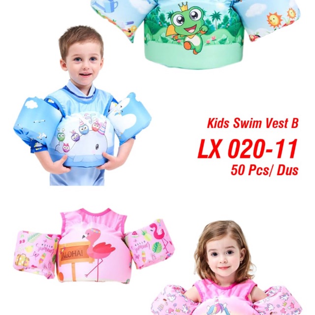 Jual Jaket satu set pelampung karakter anak/Life jacket pelampung anak ...