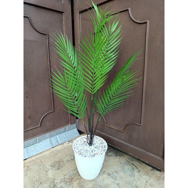 Jual RANGKAIAN POT dan TANAMAN PALM HIAS PLASTIK | Shopee Indonesia