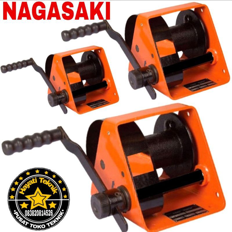 Jual Katrol Manual 1 Ton Hand winch kapasitas 1000 kg NAGASAKI JAPAN ...