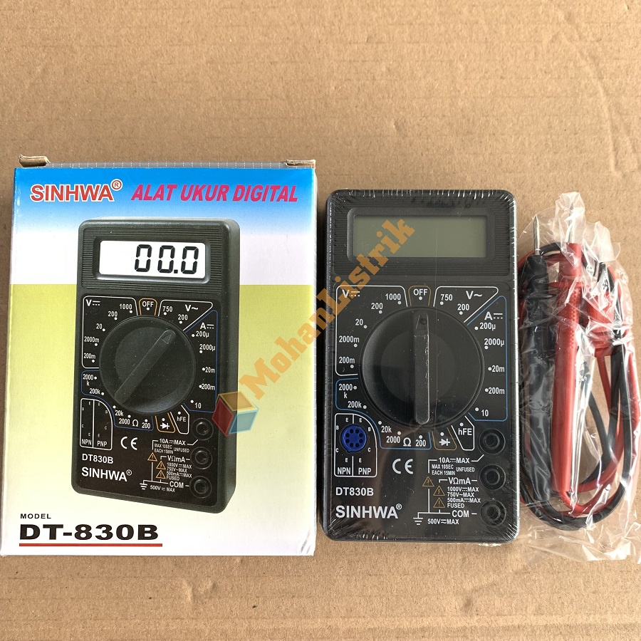 Jual Multimeter Avometer Multitester Digital Mini Sinhwa DT-830B DT830B ...