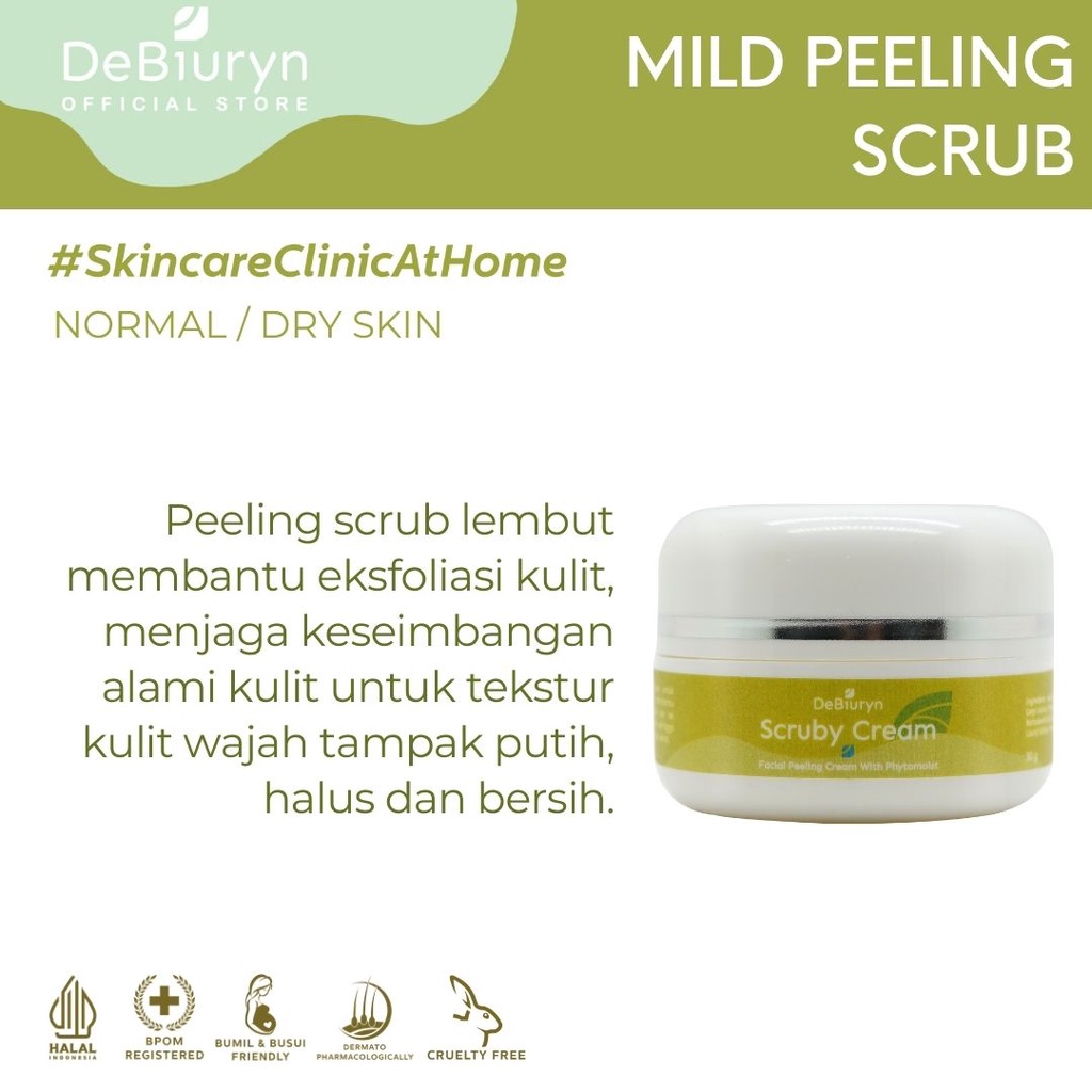 Jual DeBiuryn Scruby Cream - Facial / Face Peeling - Scrub Wajah ...