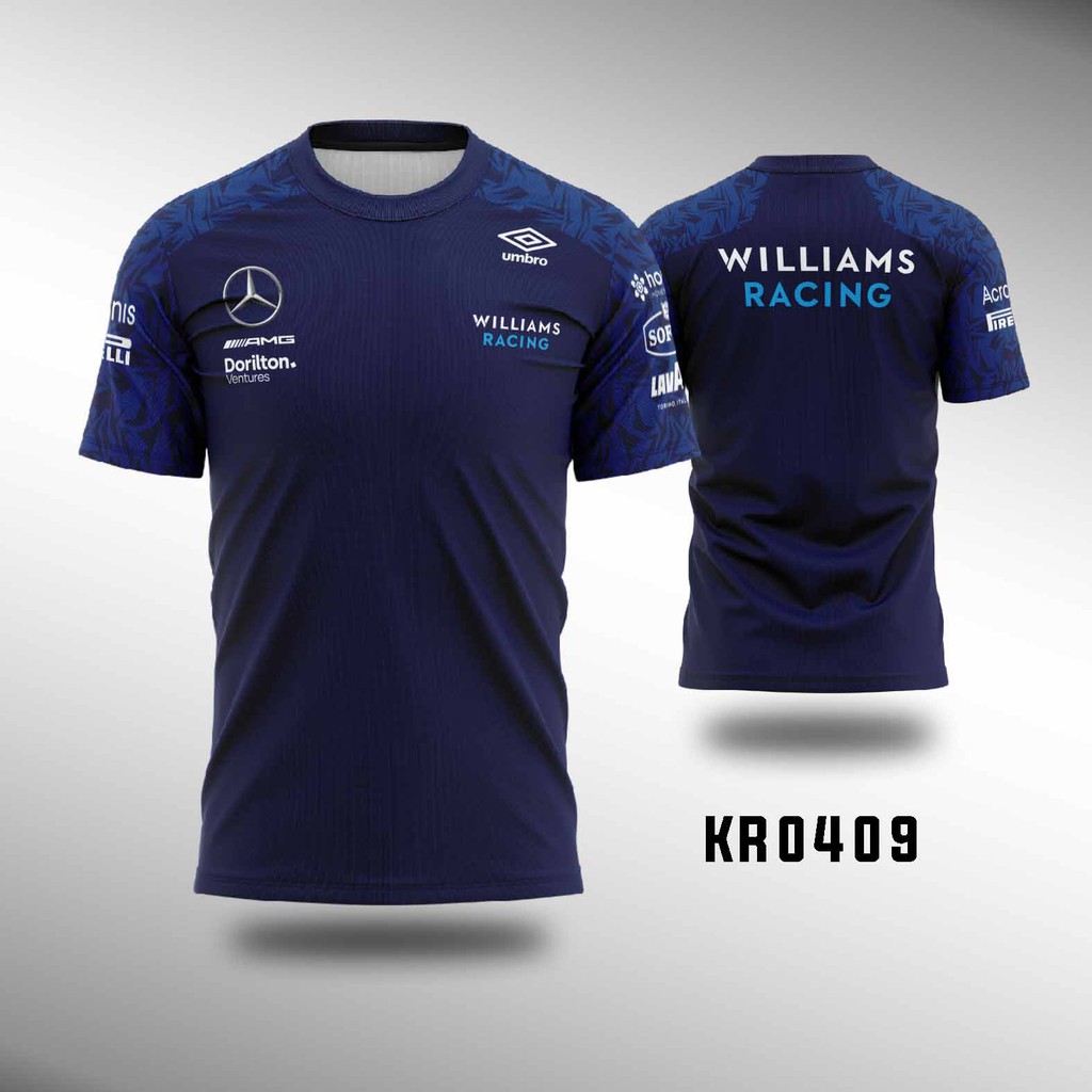 Jual Jersey Baju Formula F1 Formula One Team Williams 2021 Fullprint XS ...