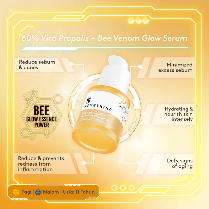 Jual SOMETHINC 60% VITA PROPOLIS + BEE VENOM GLOW SERUM | Shopee Indonesia