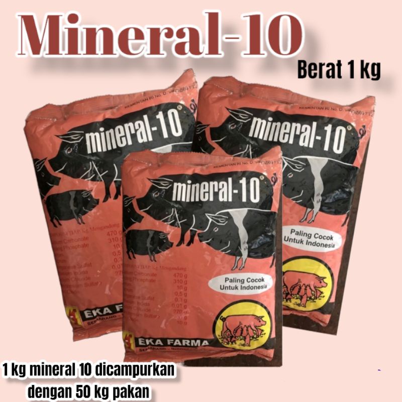 Jual Mineral 10 babi premix babi 1 kg Eka farma | Shopee Indonesia